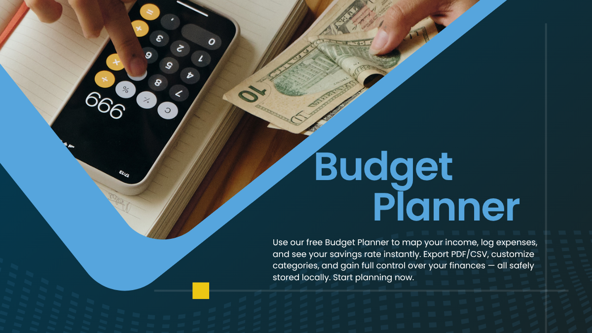 Free Online Budget Planner | Track, Visualize & Save Smarter